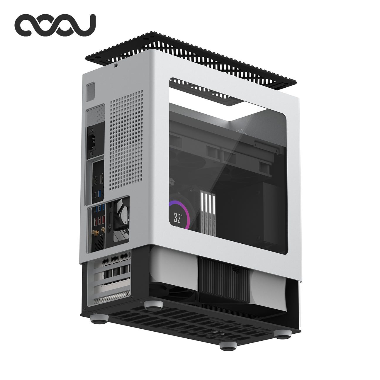 COOJ Z-18 Side glass version one-piece aluminum housing Matx case