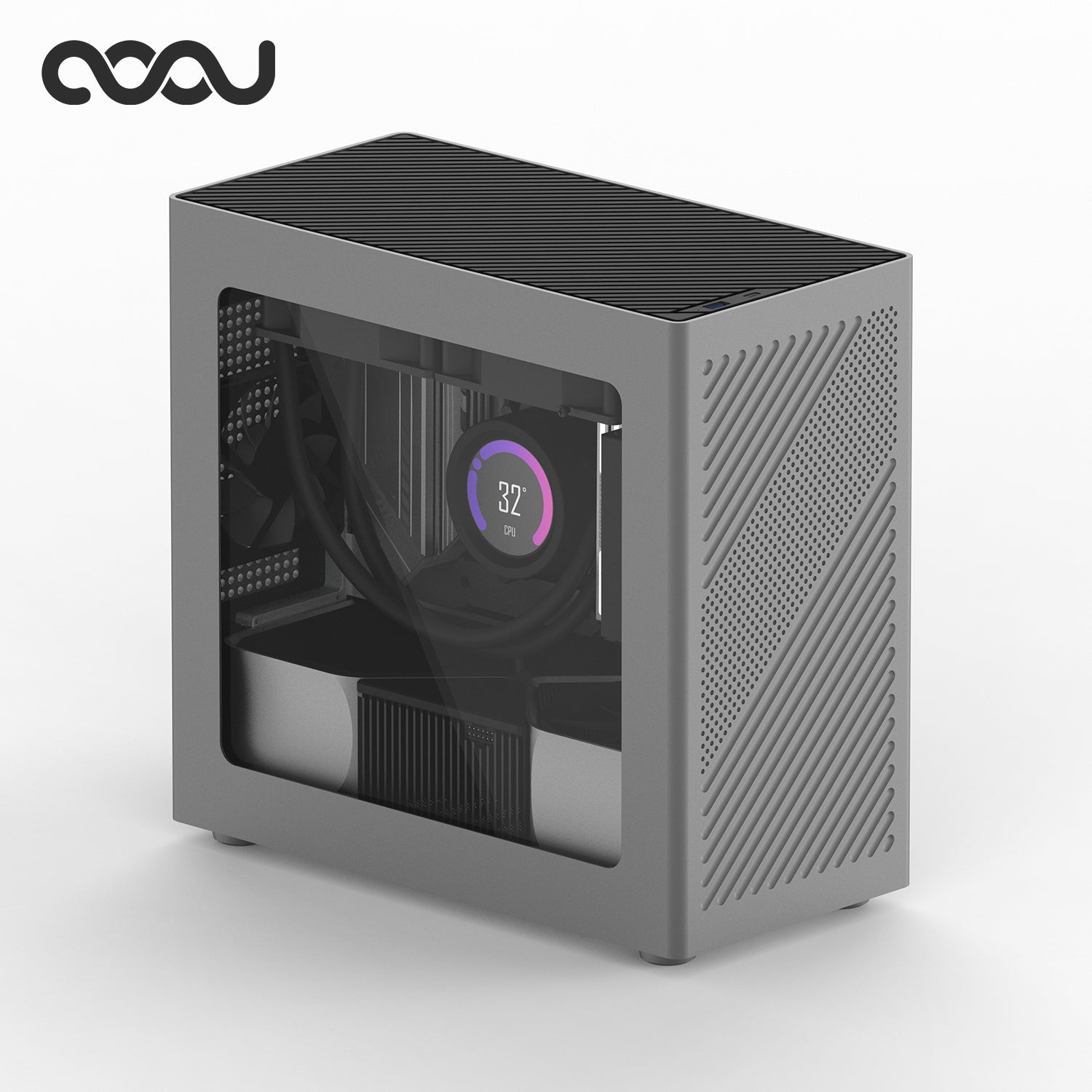 COOJ Z-18 Side glass version one-piece aluminum housing Matx case